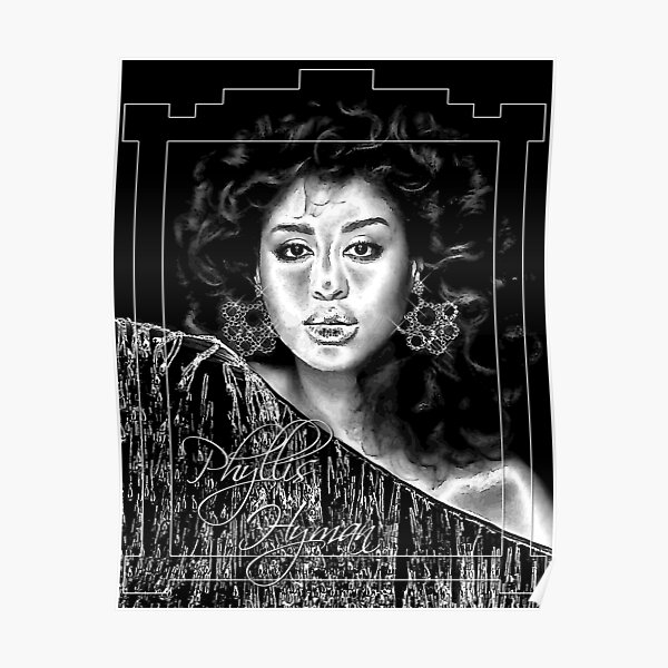 "Phyllis Hyman "Solarized" D-1 Poster" Poster by nomercy50 | Redbubble