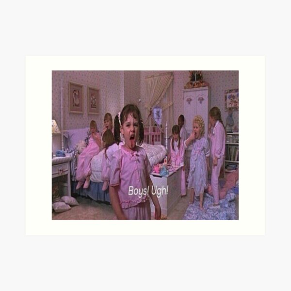 "Boys! Ugh" Art Print for Sale by R-uby | Redbubble