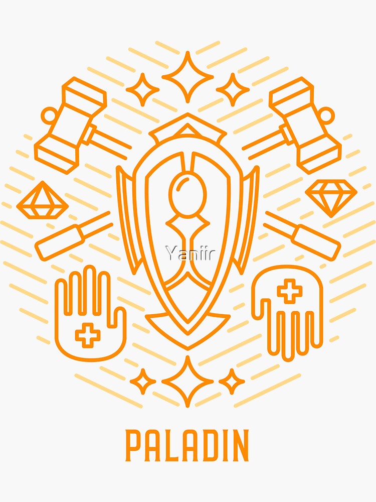 "Paladin" Sticker for Sale by Yaniir | Redbubble