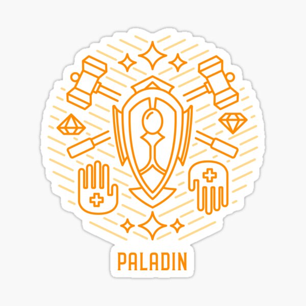 "Paladin" Sticker by Yaniir | Redbubble