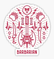 Barbarian Dnd Stickers | Redbubble