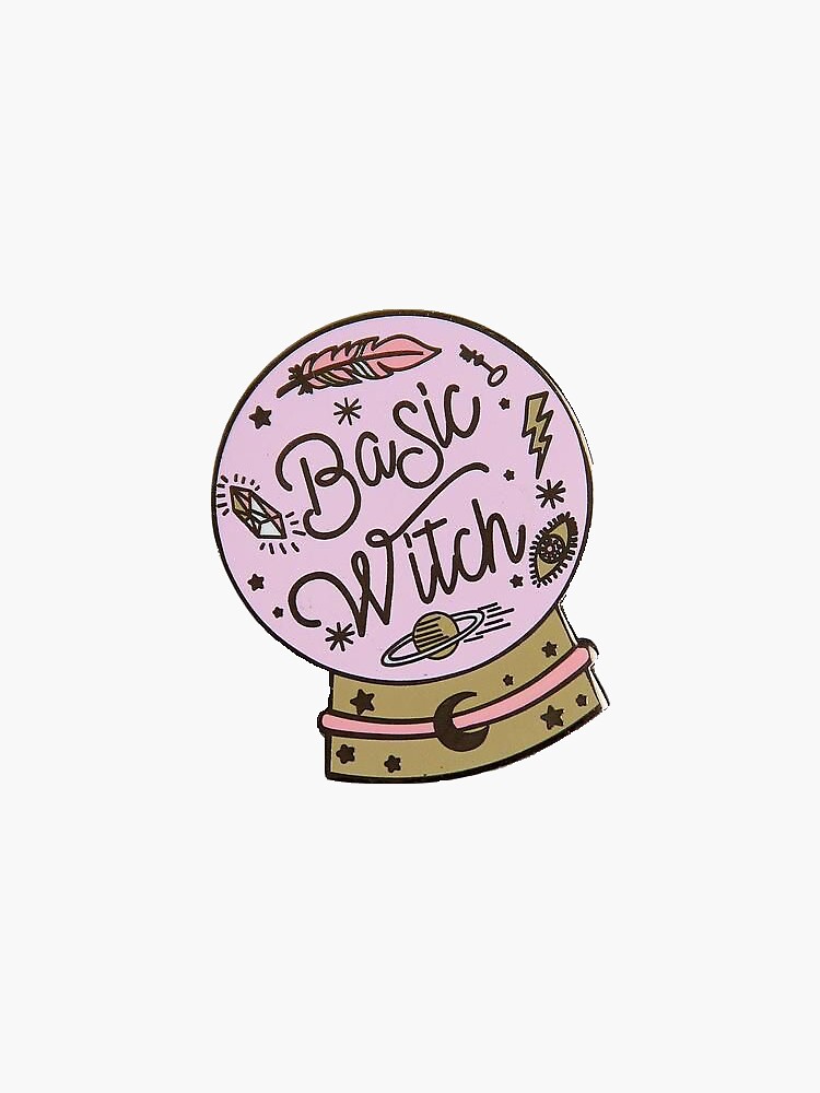 "basic witch" Sticker for Sale by oceanaperture | Redbubble
