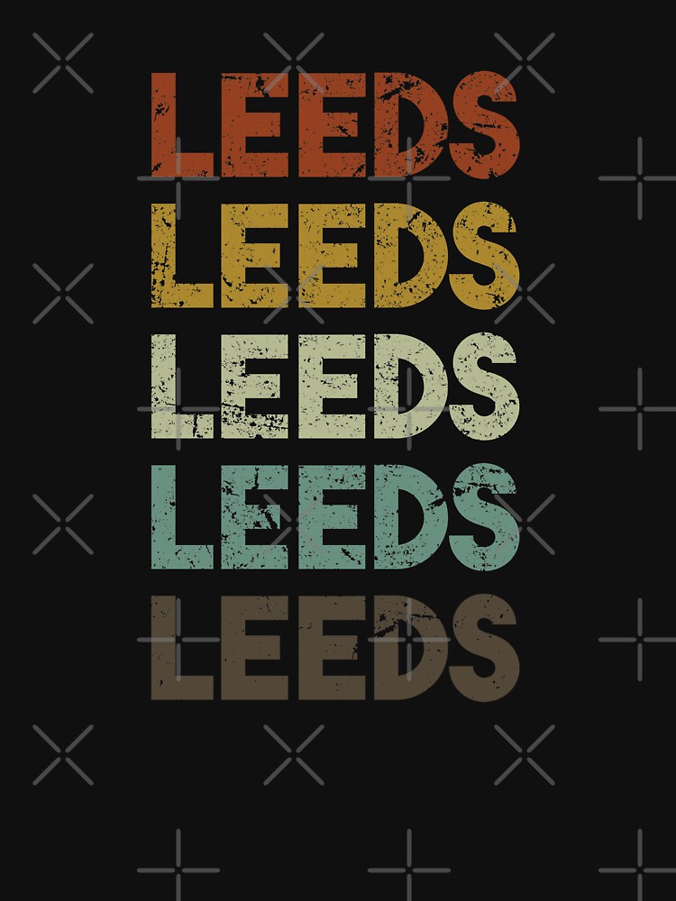 "Retro Leeds England" T-shirt by Bryce-LiSi | Redbubble