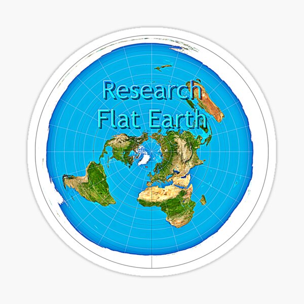 Flat Earth Map Logo Vector Illustration Stock Vector