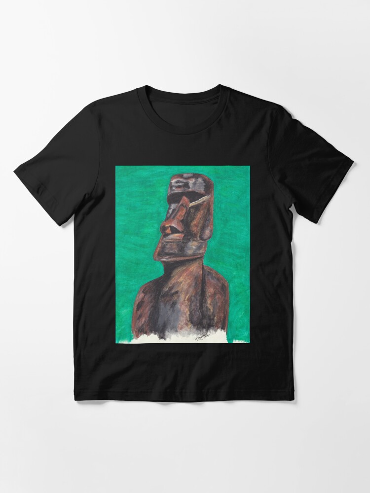"MOAI" T-shirt for Sale by BeritValk | Redbubble | moai t-shirts - rapa ...