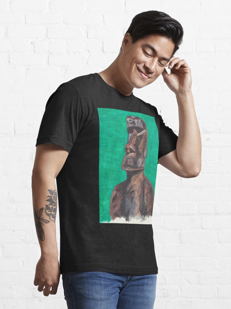 "MOAI" T-shirt for Sale by BeritValk | Redbubble | moai t-shirts - rapa ...