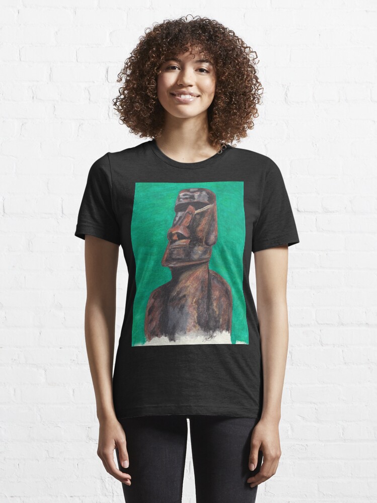 "MOAI" T-shirt for Sale by BeritValk | Redbubble | moai t-shirts - rapa ...