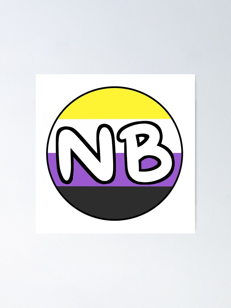 "NB Pride Badge" Poster for Sale by avesmx | Redbubble