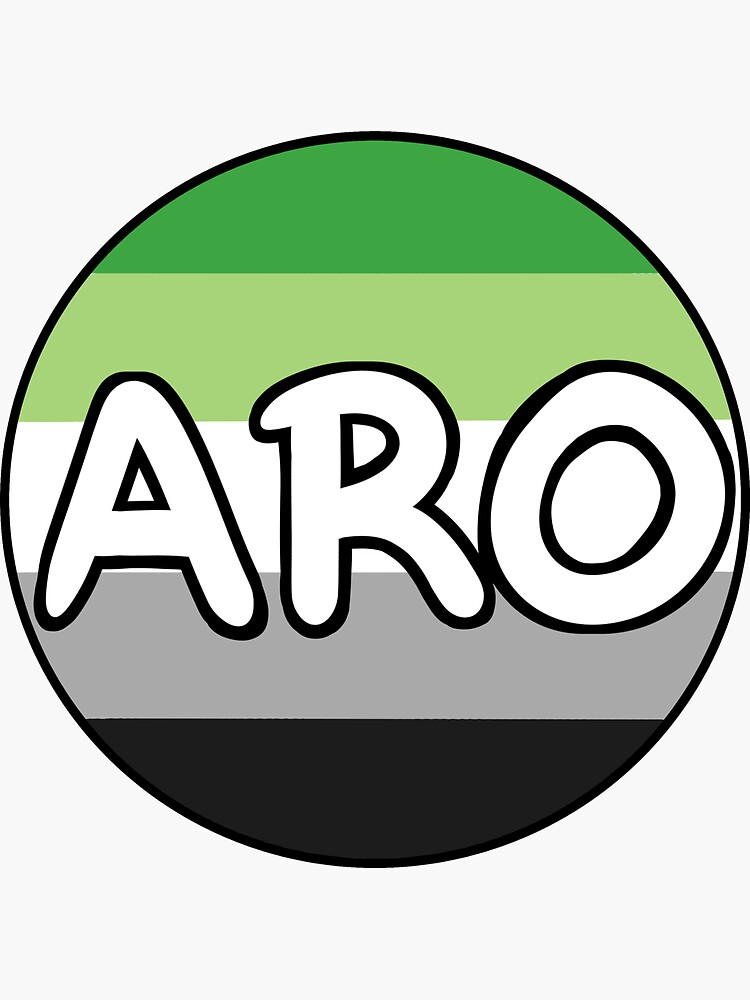"Aro Pride Badge" Sticker by avesmx | Redbubble
