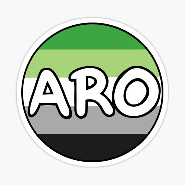 "Aro Pride Badge" Sticker by avesmx | Redbubble
