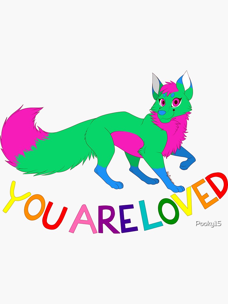 "PRIDE Flag Foxes- Polysexual Pride!" Sticker for Sale by Pooky15 ...