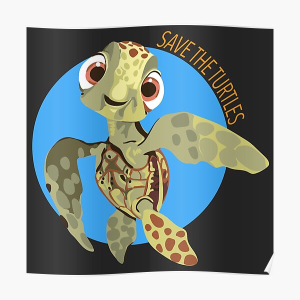"Save the Turtles" Poster by naomiboru | Redbubble