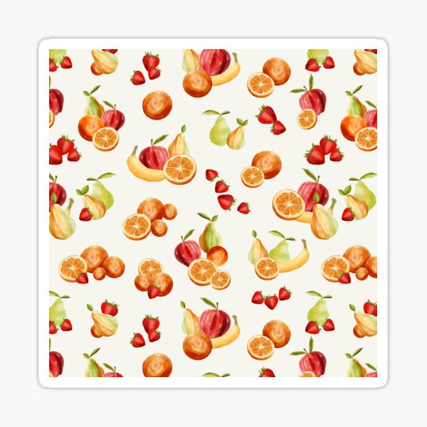 "Clusters of Fruit" Sticker by DoraYvonne | Redbubble