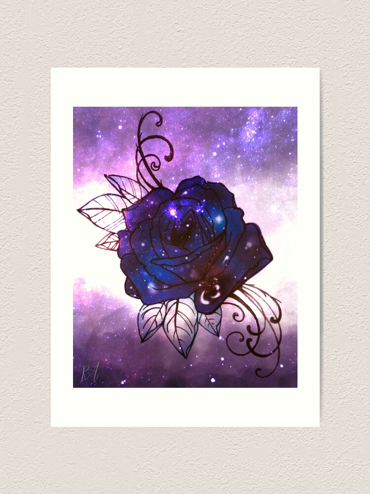 "Galaxy Rose" Art Print for Sale by Rena-Apollymi | Redbubble