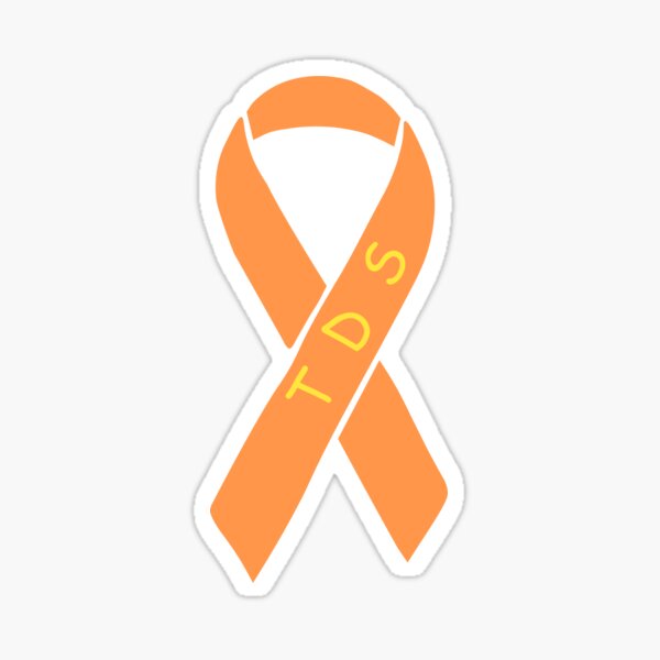 "TDS Awareness Ribbon" Sticker by clarearbuckle | Redbubble