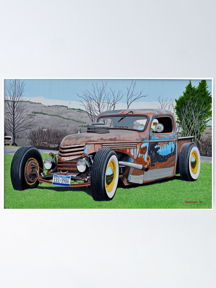 "RAT ROD" Poster for Sale by johnhouseman | Redbubble