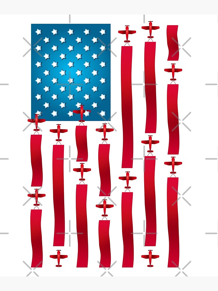 "Patriotic Vintage Aviation Shirt - Fun Airplane Patriotic Design ...