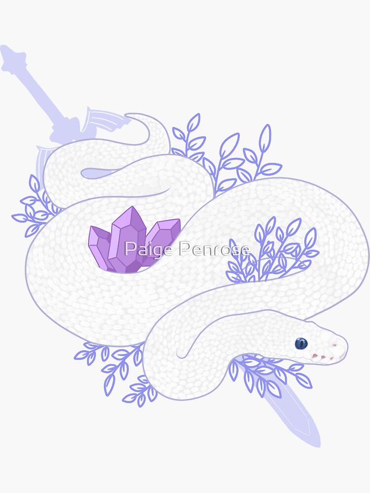 "Ball Python and Master Sword" Sticker for Sale by Paige Penrose | Redbubble