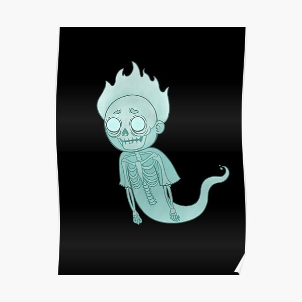 "Ghost Morty" Poster by emmonster | Redbubble