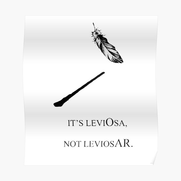 "Leviosa Wand" Poster for Sale by beckyhdesigns | Redbubble