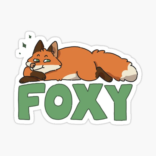 "Foxy Fox" Sticker for Sale by goccart | Redbubble