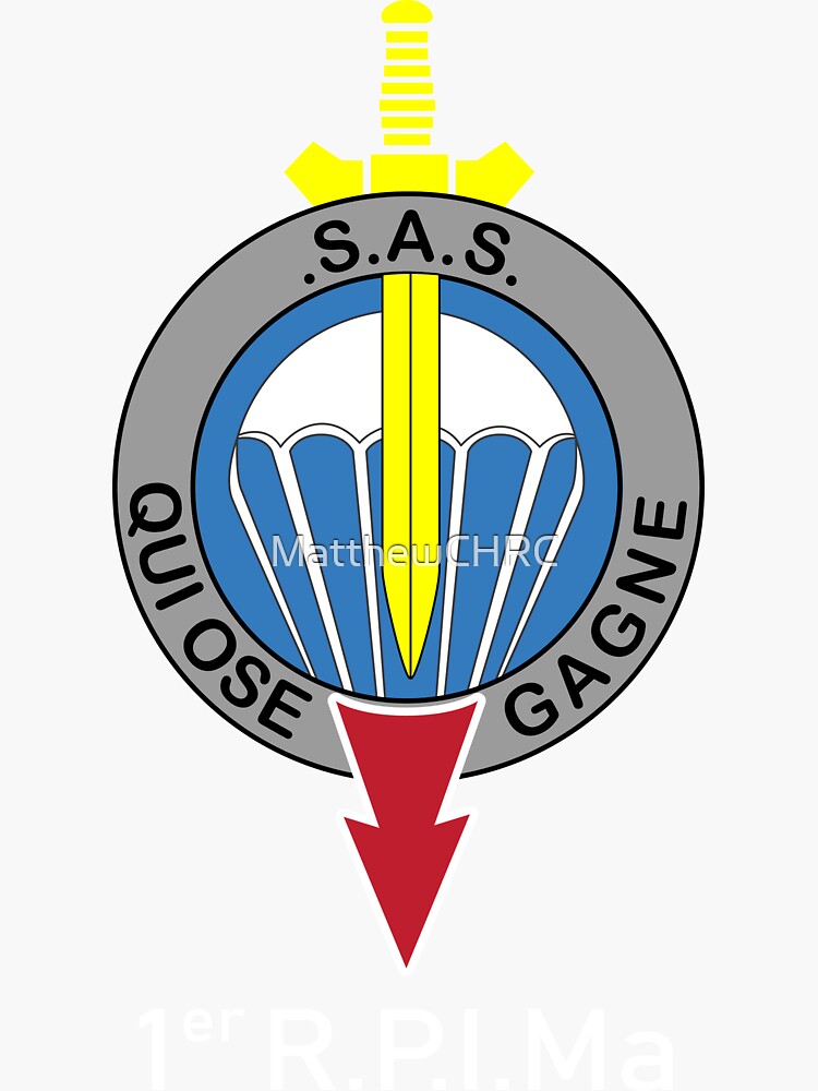 "1st RPIMA" Sticker by MatthewCHRC | Redbubble