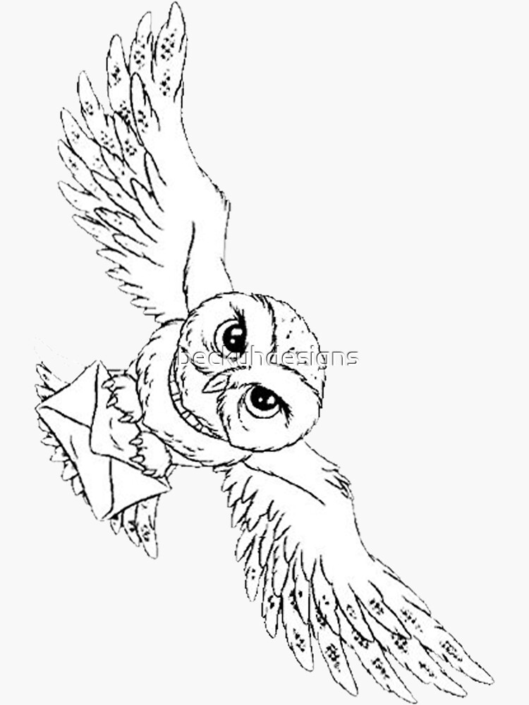 "Hedwig" Sticker for Sale by beckyhdesigns | Redbubble