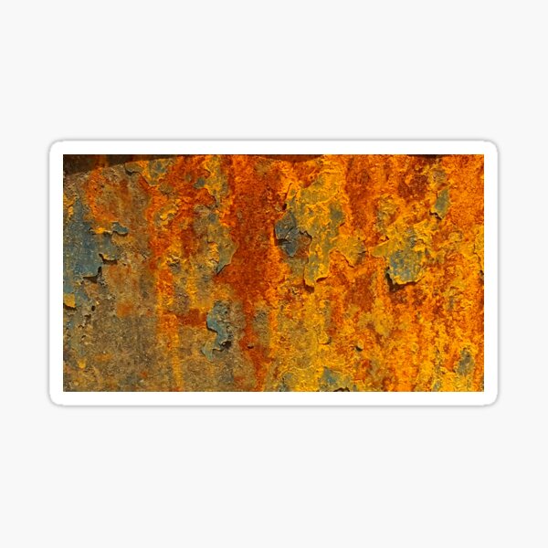 "Natures RUST ART Patterns number THREE" Sticker by mister-john | Redbubble