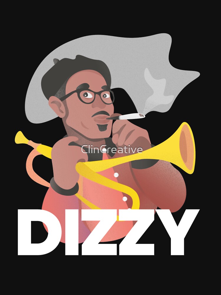 "Dizzy Gillespie Jazz" T-shirt for Sale by ClinCreative | Redbubble | jazz t-shirts - trumpet t ...