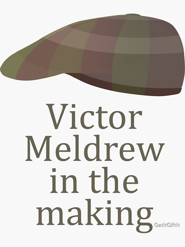 "Victor Meldrew in the making Flat Cap design" Sticker for Sale by ...