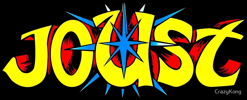 "Joust Arcade Game Logo" by CrazyKong | Redbubble