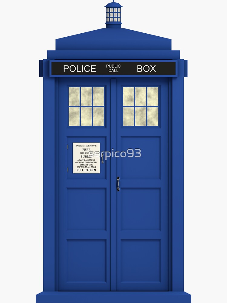 "Police box" Stickerundefined by serpico93 | Redbubble