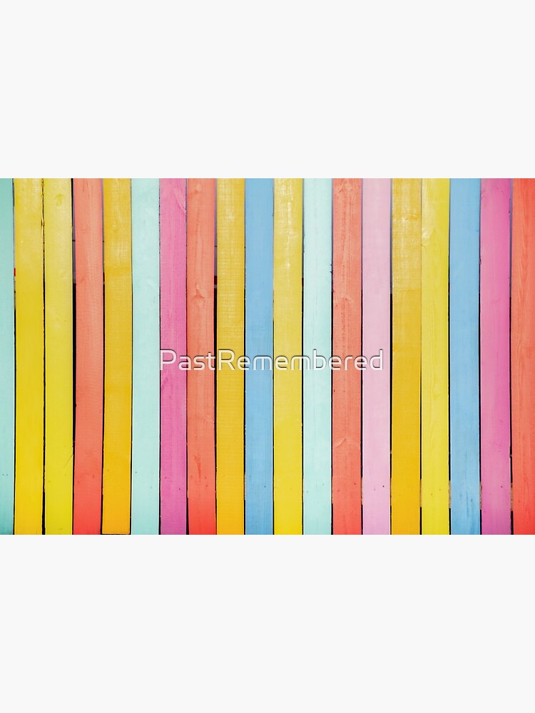 "Rainbow Colored Outdoor Fence" Sticker for Sale by PastRemembered ...
