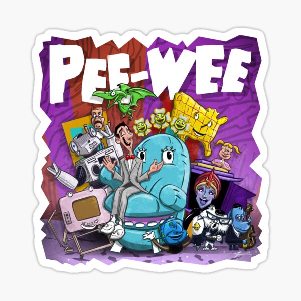 "Pee Wee" Sticker for Sale by Jake Geiger | Redbubble