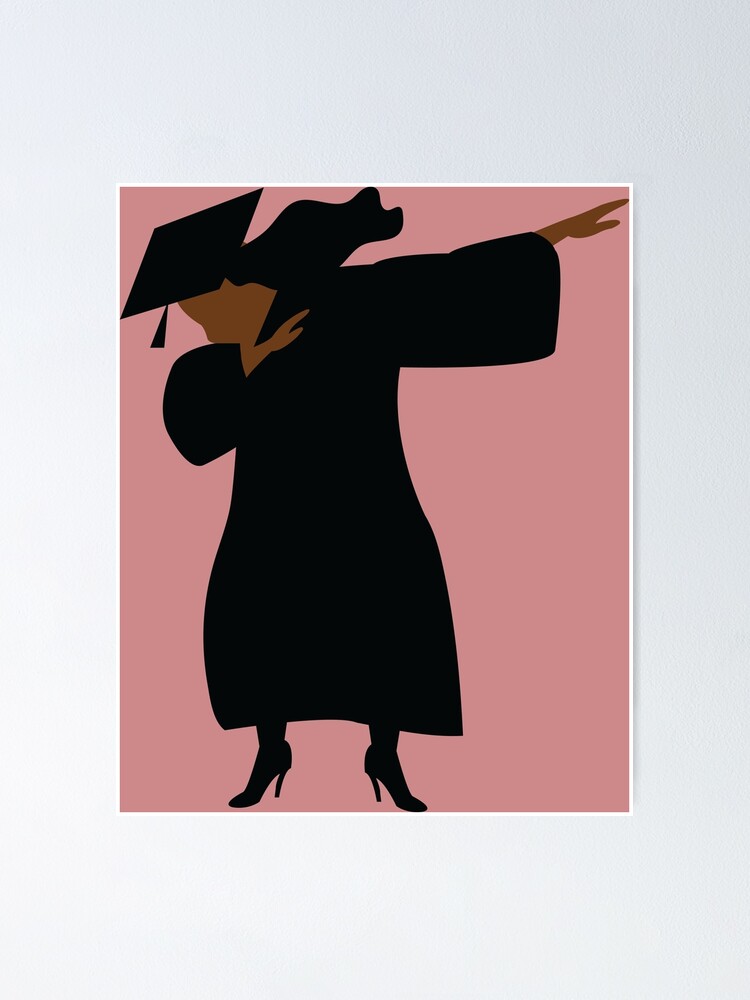 "Black and Educated Dabbing Graduate Black Woman HBCU Grad Tshirt ...