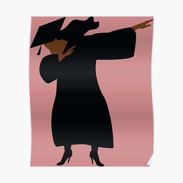 "Black and Educated Dabbing Graduate Black Woman HBCU Grad Tshirt ...