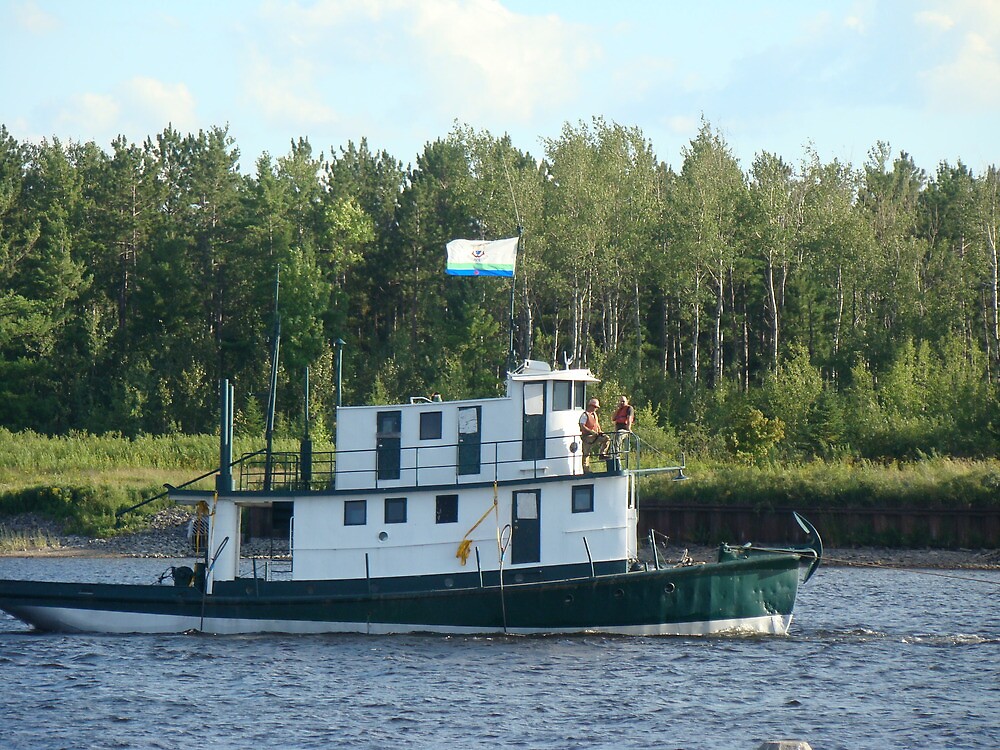 "The Log Boom Tug 'The Hallett'" by John Callan | Redbubble