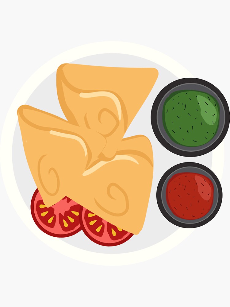 "Samosas" Sticker for Sale by ifrahnosheen | Redbubble