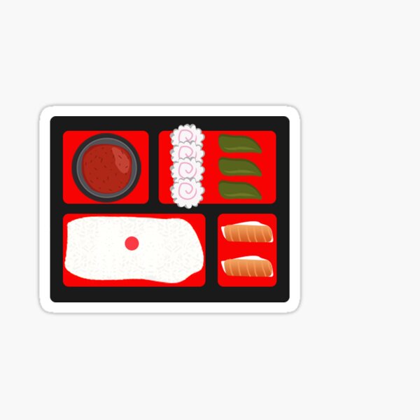 "Japanese Bento Box" Sticker for Sale by ifrahnosheen | Redbubble