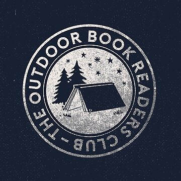 "Outdoor Book Readers Club logo" Sticker for Sale by cabinsupplyco ...