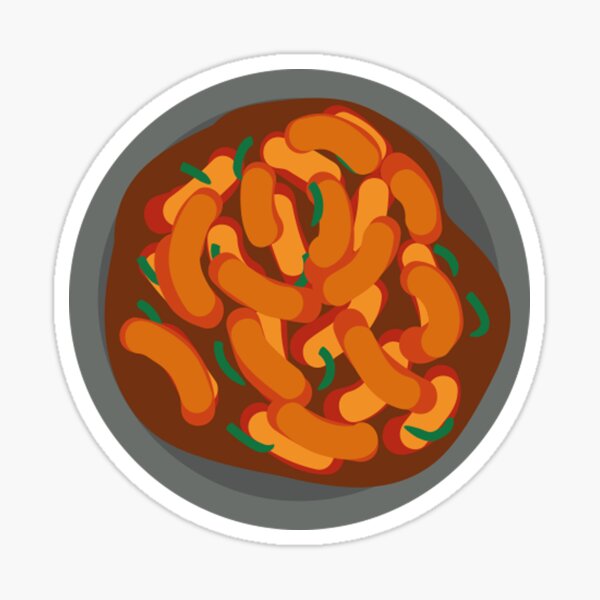 Tteokbokki Stickers | Redbubble