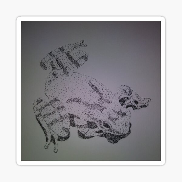 "Frog done in stippling" Sticker for Sale by TiffanyIlona | Redbubble