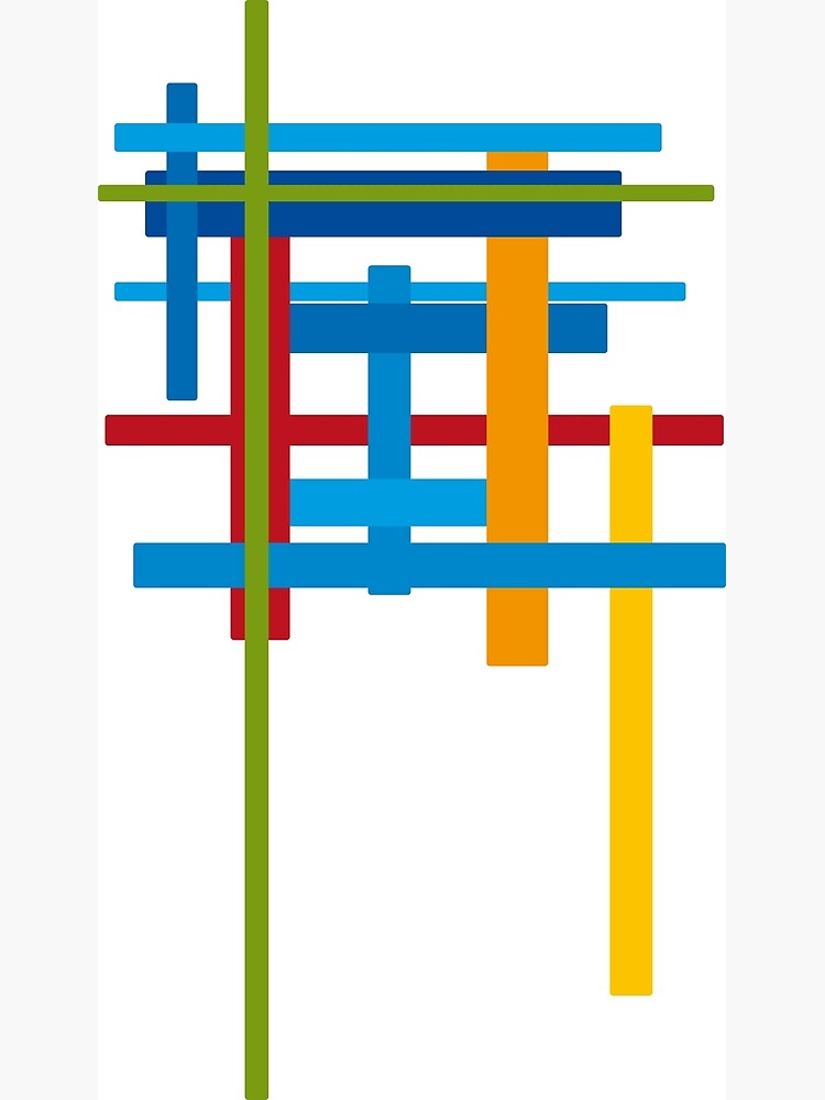 "Patch lines - abstract art" Poster for Sale by alohaloho | Redbubble