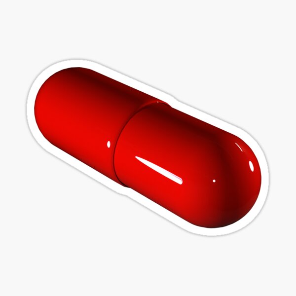 "RED PILL" Sticker for Sale by cpinteractive | Redbubble