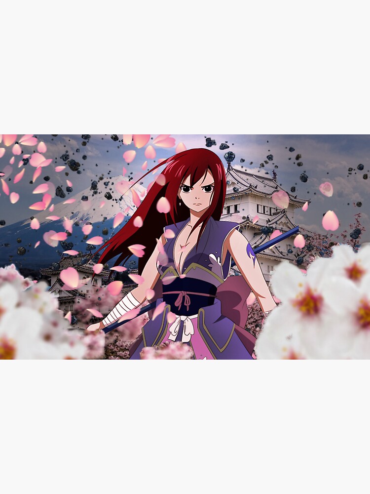 "Erza Scarlet" Sticker by GoatSeller | Redbubble