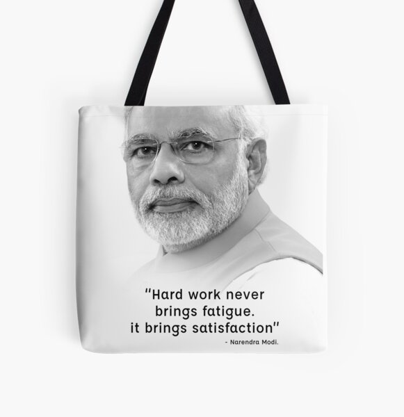 Pencil Sketch Of Hon PM Narendra Modi Tote Bag By Swarangi