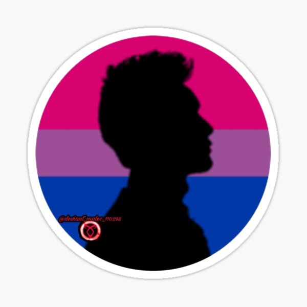 "Magnus Bane Bi Icon " Sticker by DeviantMalec | Redbubble