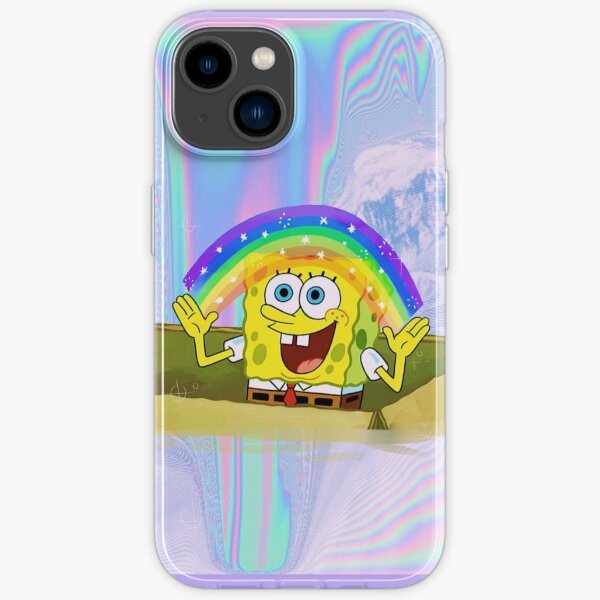 "Holographic Spongebob Case" iPhone Case for Sale by Angienicllo ...