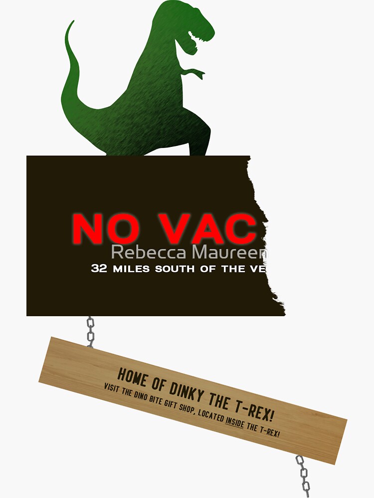 "No VAC, logo" Sticker for Sale by Rebecca Maureen | Redbubble