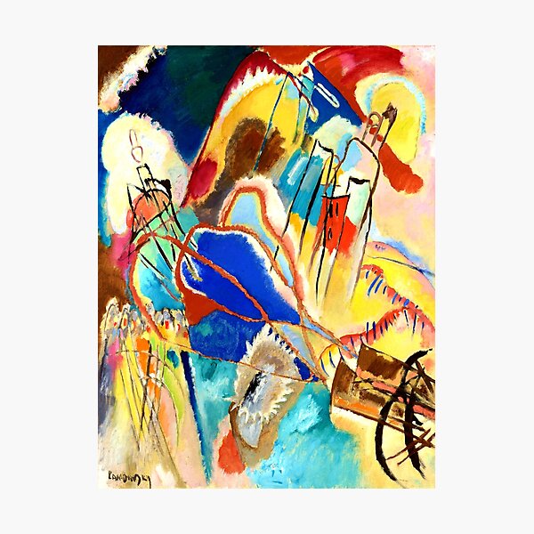 "Kandinsky Composition No 4 | Kandinsky Inspired Fine Art w/ Signature ...